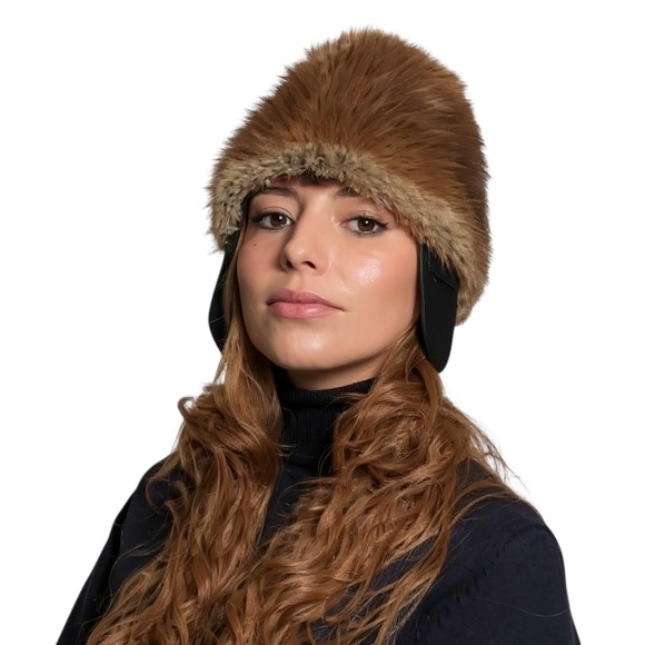 Accessories | Canadian Real Muskrat Fur Hat With Ear Flaps Russian ...
